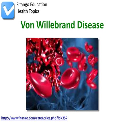 Von Willebrand Disease | PPTX