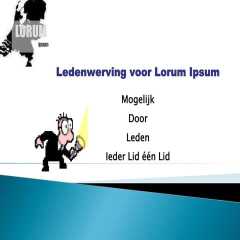 Voorbeeld 'normale' slideware presentatie | PPT