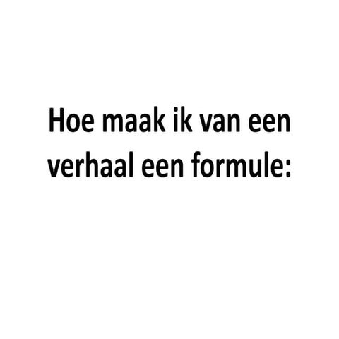 Voorbeeld opdracht hoofdstuk formules | PPTX
