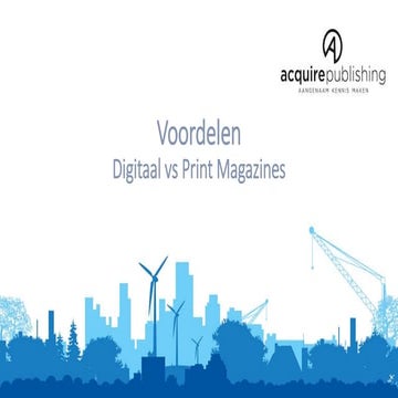 Voordelen Digitaal Magazine - Acquire | PPTX | Business | Business and ...