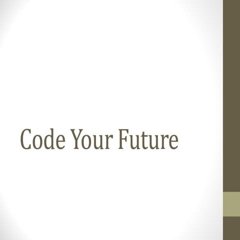 Voorstelling workshop code your future | PPT