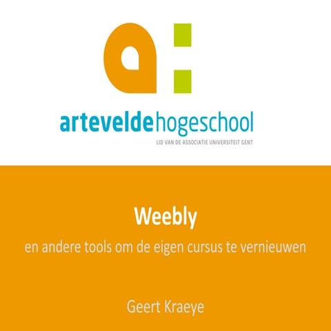 Voorstelling weebly | PPT