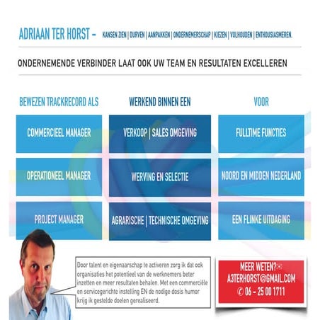 Voorstel profiel adriaan ter horst | PDF