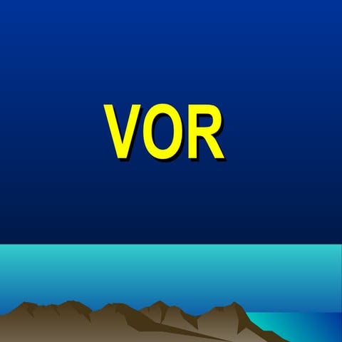 Instrução para vôo VOR | PPT