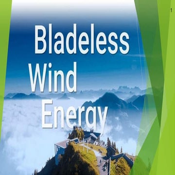 Vortex Bladeless Wind Generator Ppt Pdf Physics Science