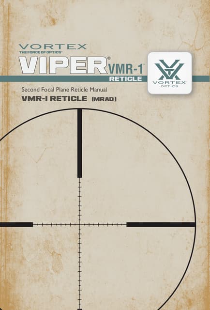 Reticle manual | Vortex Viper PST Gen II EBR-MRAD | PDF | Arms ...