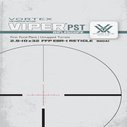 VORTEX VIPER PST 2,5-10x32 FFP EBR-1 MOA Reticle Subtensions | Optics ...