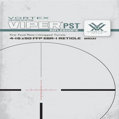 VORTEX VIPER PST 4-16x50 FFP EBR-1 MOA Reticle Subtensions | Optics ...