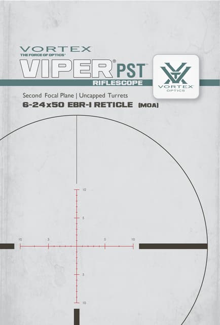 Reticle manual | Vortex Viper PST Gen II EBR-MRAD | PDF