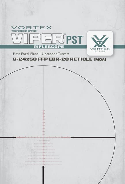 Reticle manual | Vortex Viper PST Gen II EBR-MRAD | PDF | Arms ...