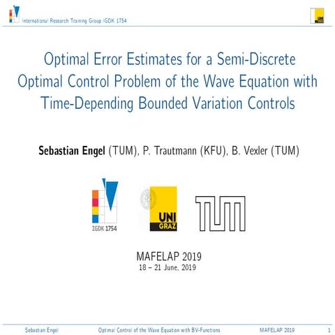 Optimal Error Estimates For The Semi Discrete Optimal Control Problem Of The Wave Equation With