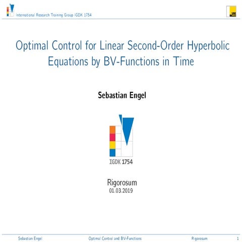 Optimal Control for Linear Second-Order Hyperbolic Equations by BV-Functions in Time, KFU Graz ...