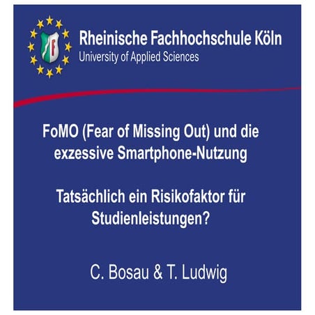 Explaining the FoMO-phenomenon - Presentation at GOR 2017 | PDF