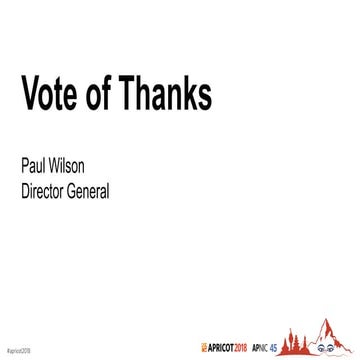 Vote of Thanks | PPT