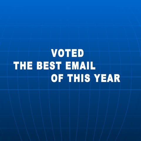 Voted The Best Email Of This Year | PPT