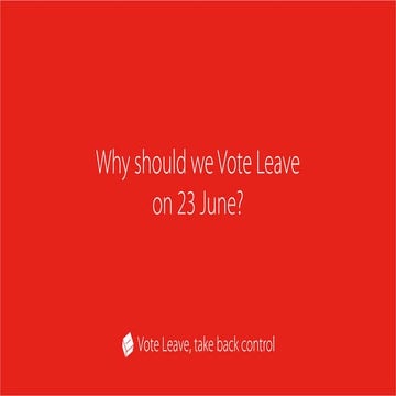 Vote leave | PPT