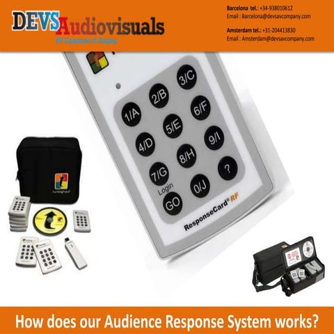 Rent Audience Response systems - Voting keypads in Barcelona and ...