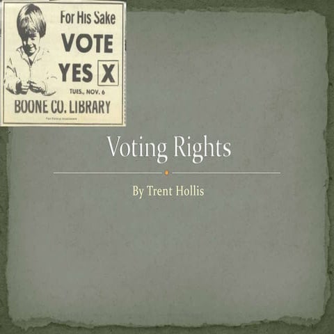 Voting rights | PPTX
