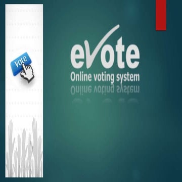 Online Voting System for E-Voting Web Application | PPTX