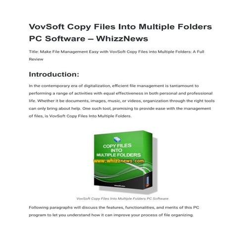 VovSoft Copy Files Into Multiple Folders PC Software – WhizzNews.pdf