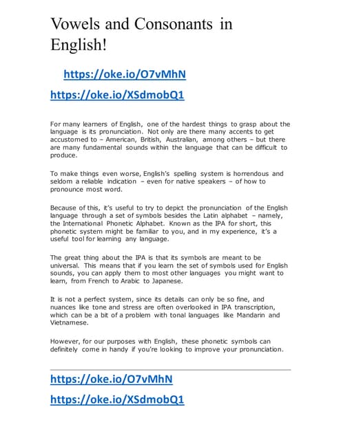 Vowels Consonants And Their Combinations Learning Letter Sound