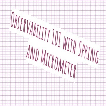 Observability 101 with Spring and Micrometer | PPT