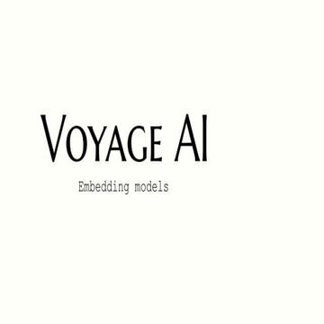 Voyage AI Embedding Models for Retrieval Augmented Generation | PPTX