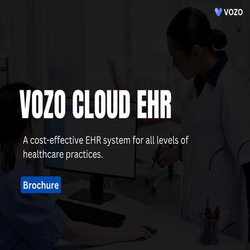 Vozo EHR for Mental health & Pricing EHR | PDF