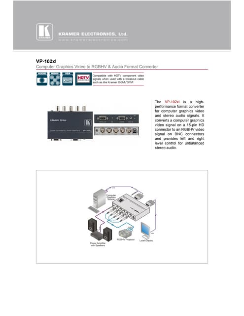 Kramer VS-401YC | PDF | Digital Audio | Computer Software and Applications