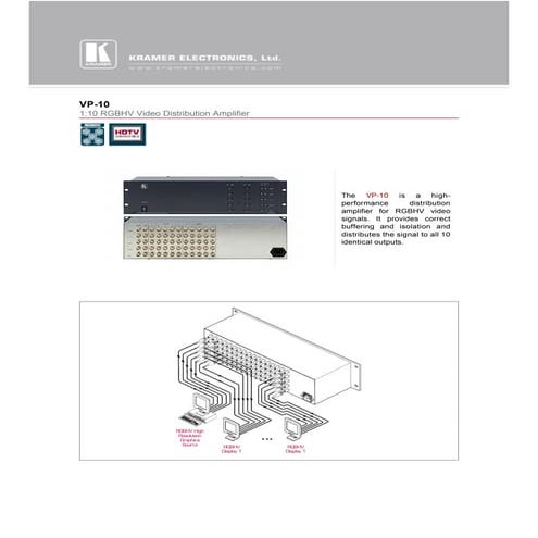 Kramer VP-10 | PDF