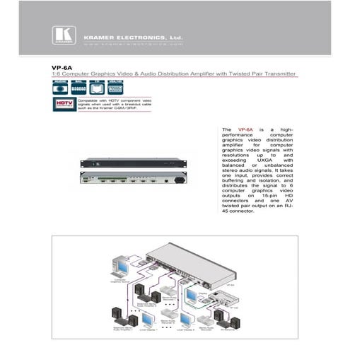 Kramer VP-6A | PDF