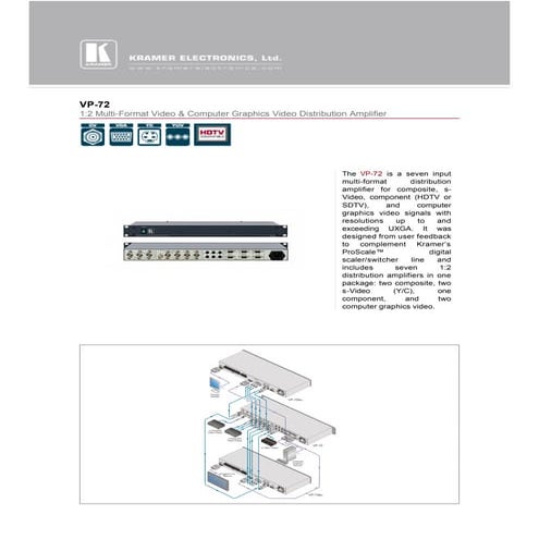 Kramer VP-300T | PDF