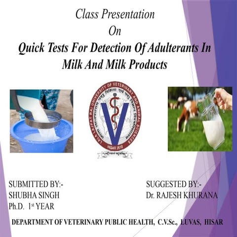 Food Microbiology - Litmus milk test | PPTX