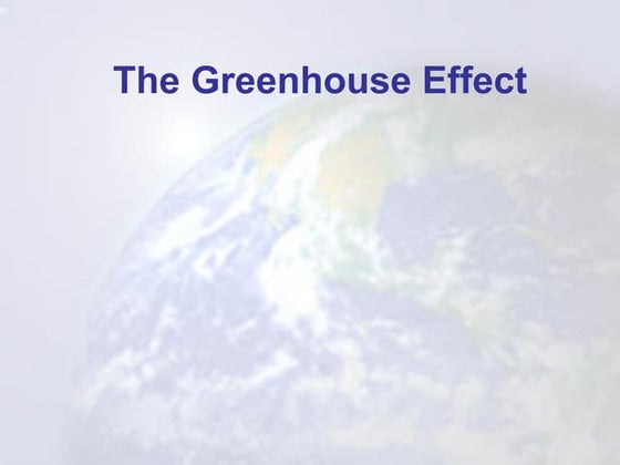 Green houses effect | PPTX