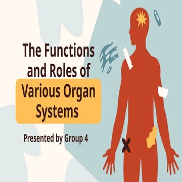 Organ systems ppt Science grade 11 1st q | PPTX