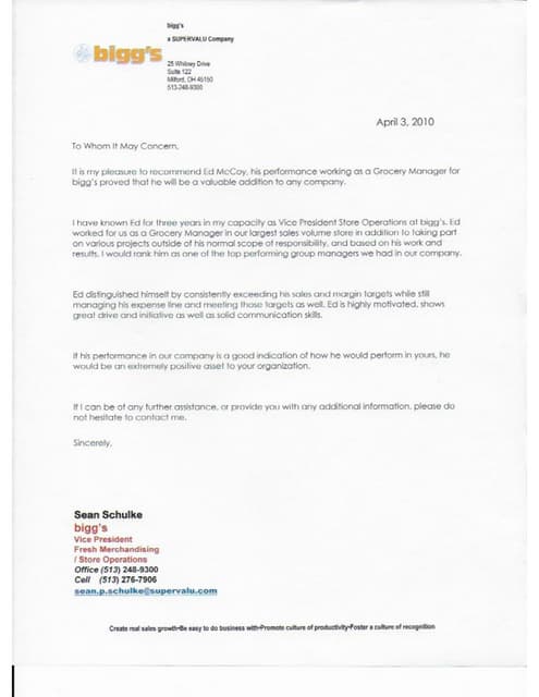Transportation operations manager letter of appreciation | PDF