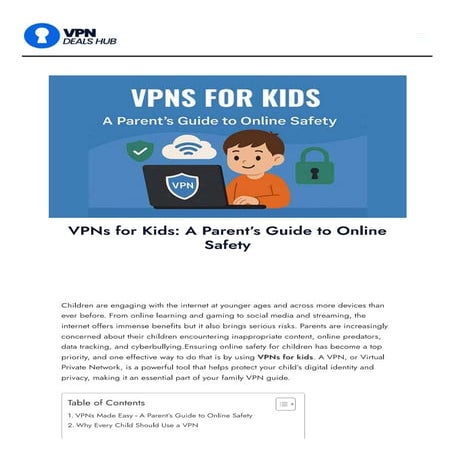 Using VPNs to Keep Kids Safe Online | PDF