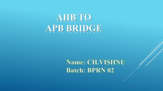 Introduction About Apb Protocol Pptx Computer Peripherals Computing 9330