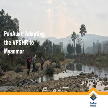 PanAust: Adapting the VPSHR to Myanmar | PDF | Commodities | Economy