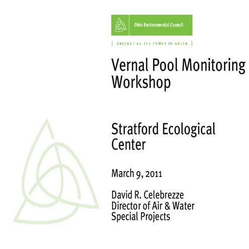 Vernal Pool workshop - Central Ohio | PDF