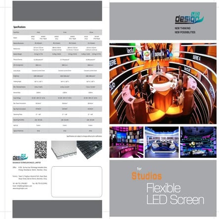 Flexible LED screen E-catalogue | PPT