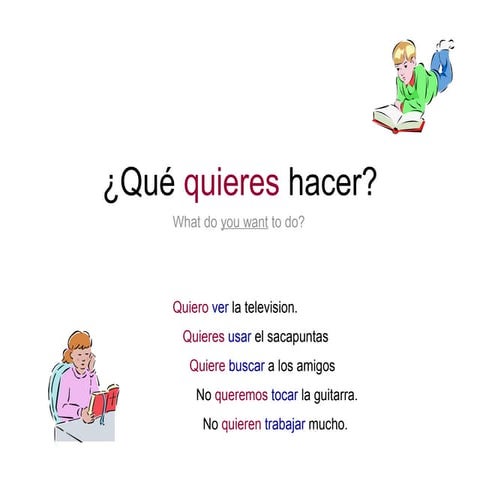V quieres hacer | PPT
