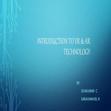 AR & VR technology | PPTX