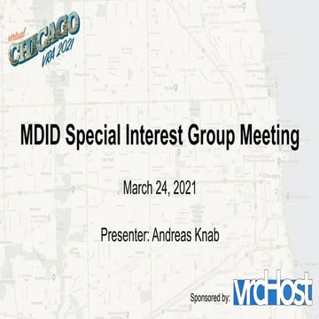 MDID Special Interest Group Meeting | PPT