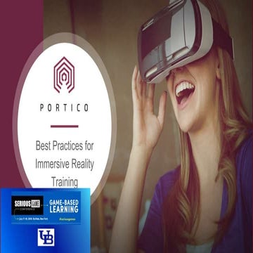 XR Training Best Practices - Jeff Meador, COO, Portico | PPTX