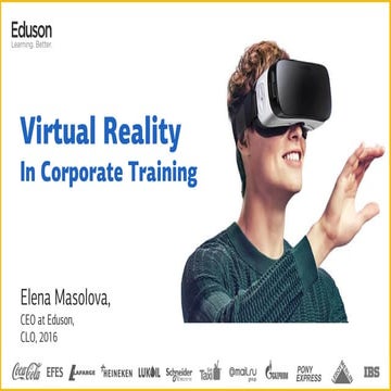 Virtual Reality in Corporate Training | PDF