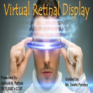 Virtual Retinal Display | PDF | Cameras and Camcorders | Consumer ...