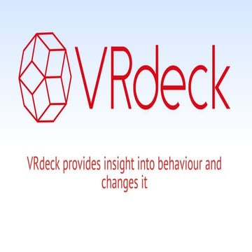 VR deck demo of our Virtual Reality training | PPT