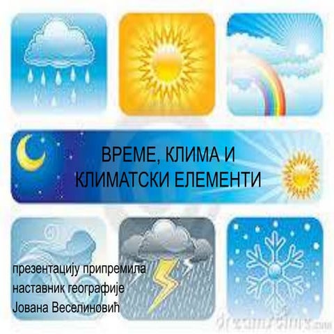 Vreme, klima i klimatski elementi | PPT
