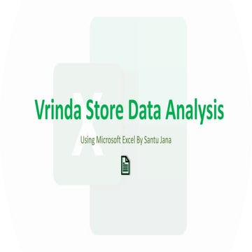 Vrinda Store Data Analysis Project Using Excel Pptx Business Business And Finance